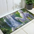 ONETECH Unicorns Forest Waterfall Outside Entry Yard Floor Patio Felt ...