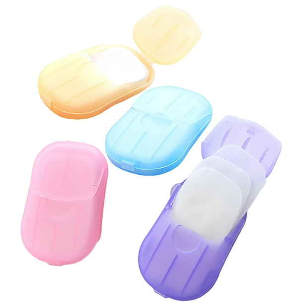 Coofit 100PCS Paper Soap Disposable Hand Washing Soap Sheet Soap Paper ...
