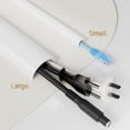 Silicone Flexible Cable Cover White Large-118" Wire Raceway Management ...
