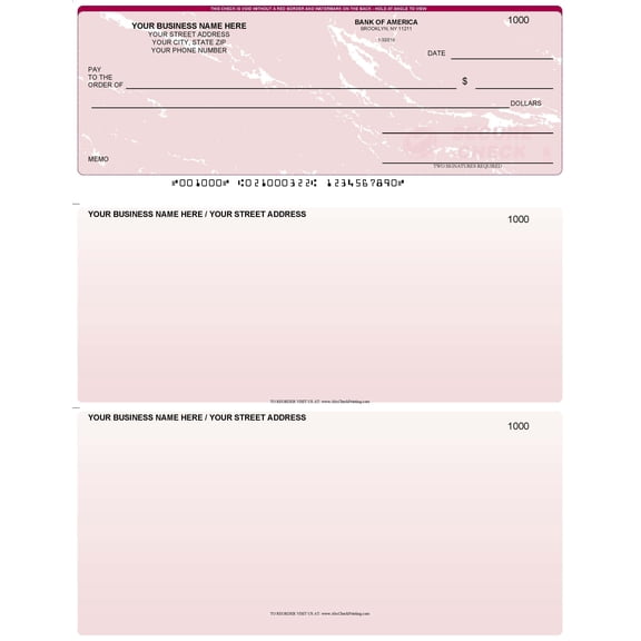 ABC Manual Checks for Business 3 on a Page with Stub Voucher 500 Checks ...