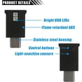 2 Pcs Mini USB LED Ambient Light, Adjustable 8 Colors RGB Dynamic ...