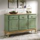 Wood Buffet Sideboard Green | Furniture Dash OLI416 - Walmart.com