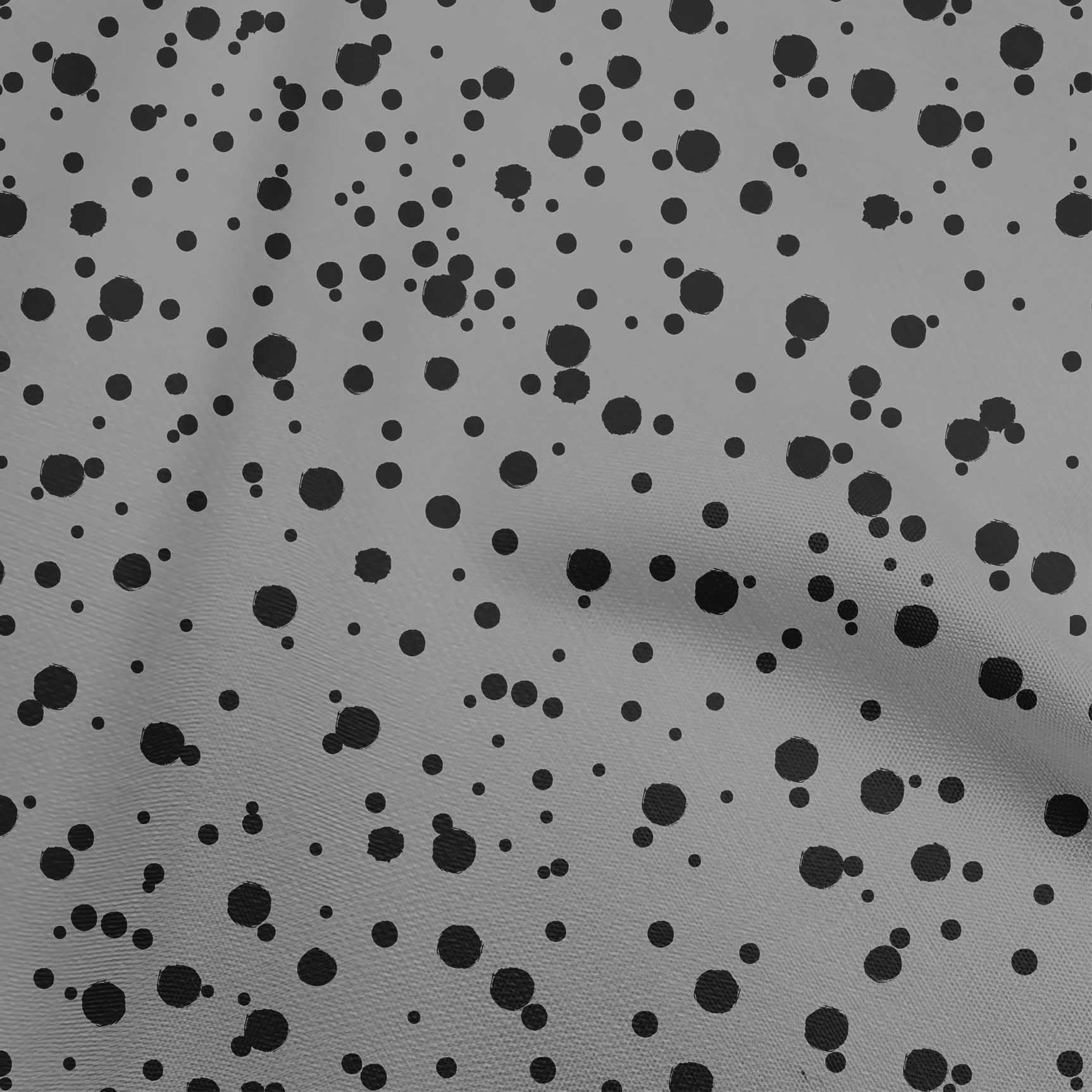 oneOone Silk Tabby Gray Fabric Dot Sewing Material Print Fabric By The ...