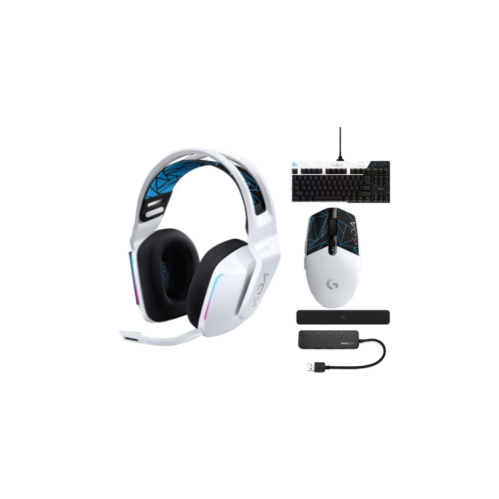 Buy Logitech G733 LIGHTSPEED Wireless RGB Gaming Headset (KDA) Bundle ...