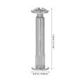 BESTYASH 100Pcs Plated Silver M4 Furniture Joint Connector Bolts with ...