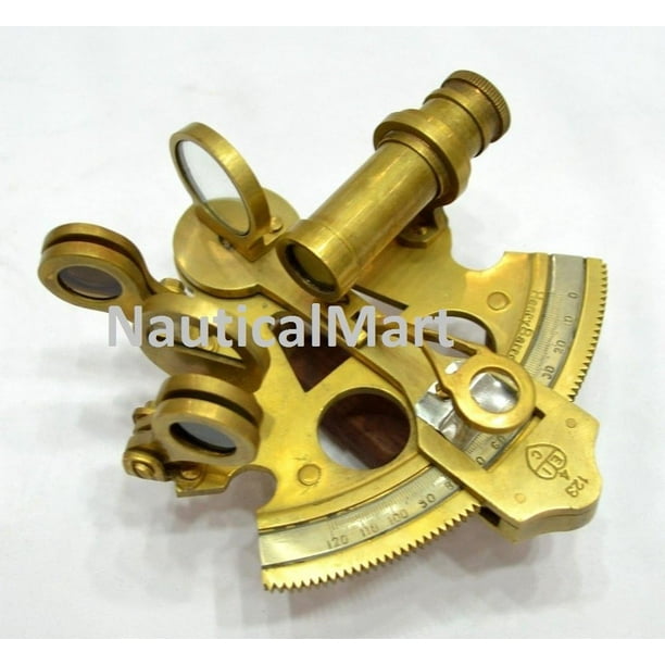 Brass Nautical Antique Sextant Replica Celestial Marine Navigation for Sale - with Gift Case ...