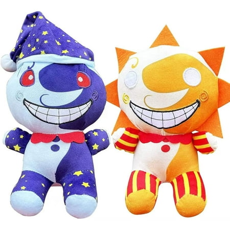 Sundrop FNAF Plush Figure Toy, Sundrop and Moondrop Cartoon Plush Clown ...