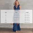 Antinious Ladies V-Neck Sleeveless Ruffle Detail Split Hem Elegant ...