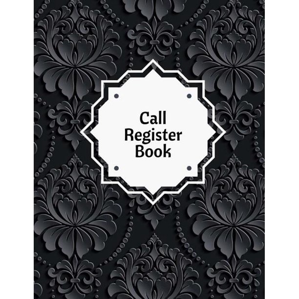 Call Register Book : Black Cover, Office Hotel Supplies Call Log Book ...