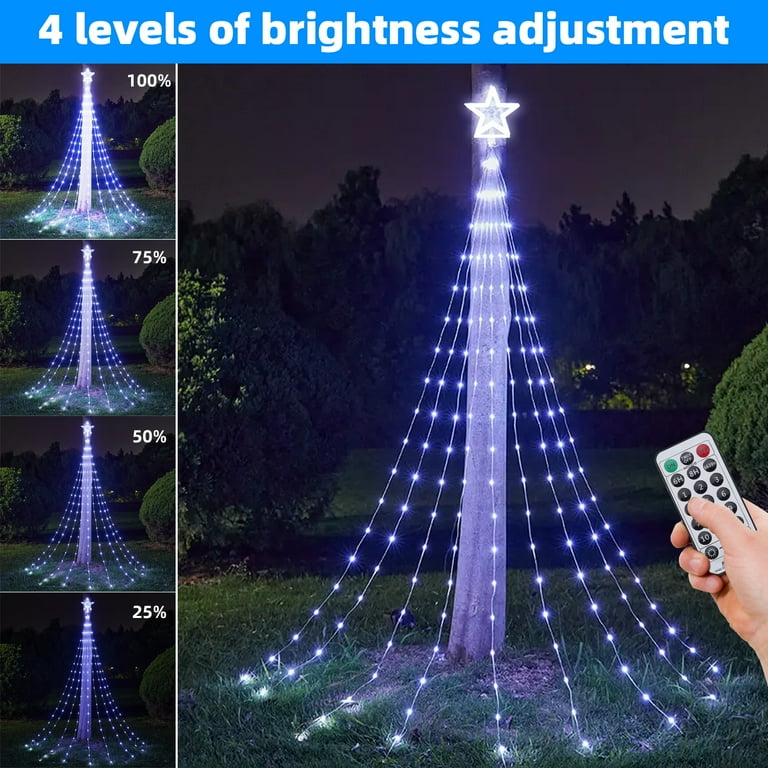 Waterfall Blue Christmas Lights Christmas Lights Waterfall Outdoor