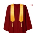 Ahabrexf Graduation Cap and Gown 4-Pc Set with Stole & Cord Long Sleeve ...
