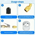 3-Way Tire Valve Stem Extension Kit - 45/90/135 Degree Brass Angle ...