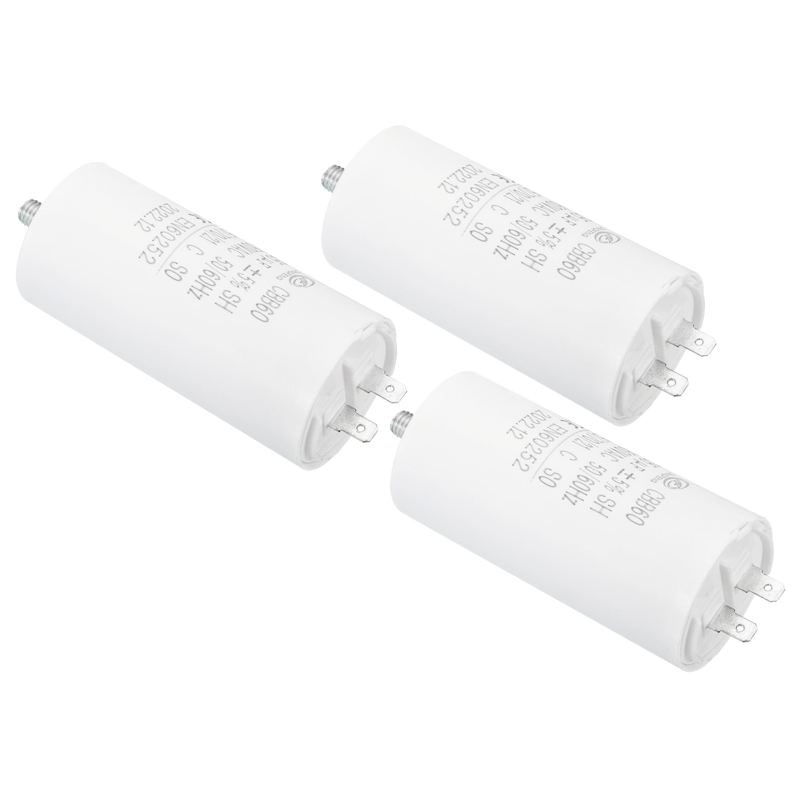 Uxcell CBB60 35uF Run Capacitor,3Pcs AC450V 2 Pins 50/60Hz with M8 ...