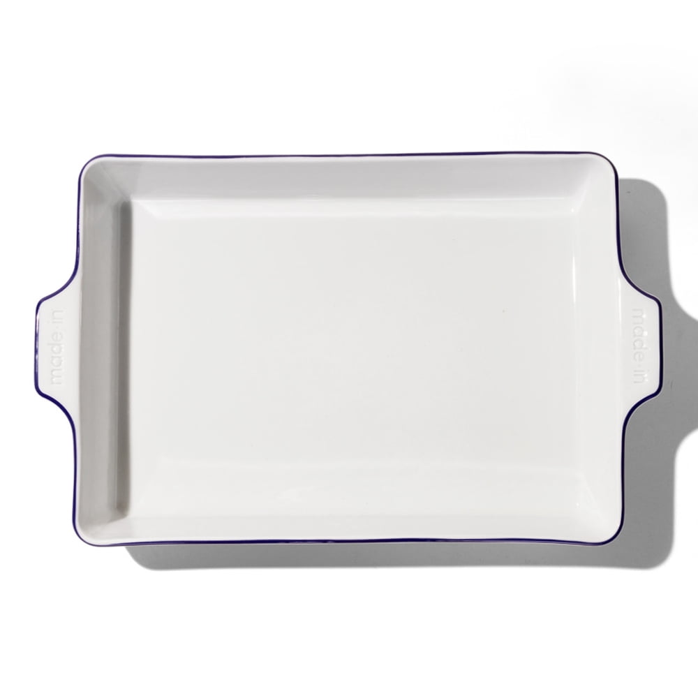 Made In Cookware - Rectangular Baking Dish - Navy Rim - Walmart.com