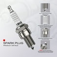 TORCH F7RTC Lawn Mower Spark Plug Replace for NGK 5534/BPR7ES V-Line-19 ...