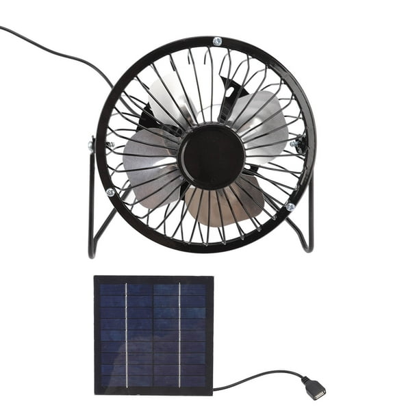 Solar Panel Fan, 5V 2.5W USB And Solar Powered Mini Portable Fan Small ...