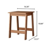 Mainstays Small Square Wood Side Table, Walnut Finish - Walmart.com