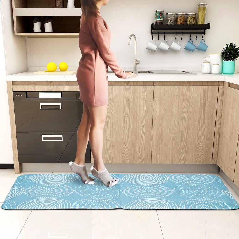 Ktaxon 70" x 24" Anti-Fatigue Kitchen Runner Comfort Floor Mat Rug Cyan ...