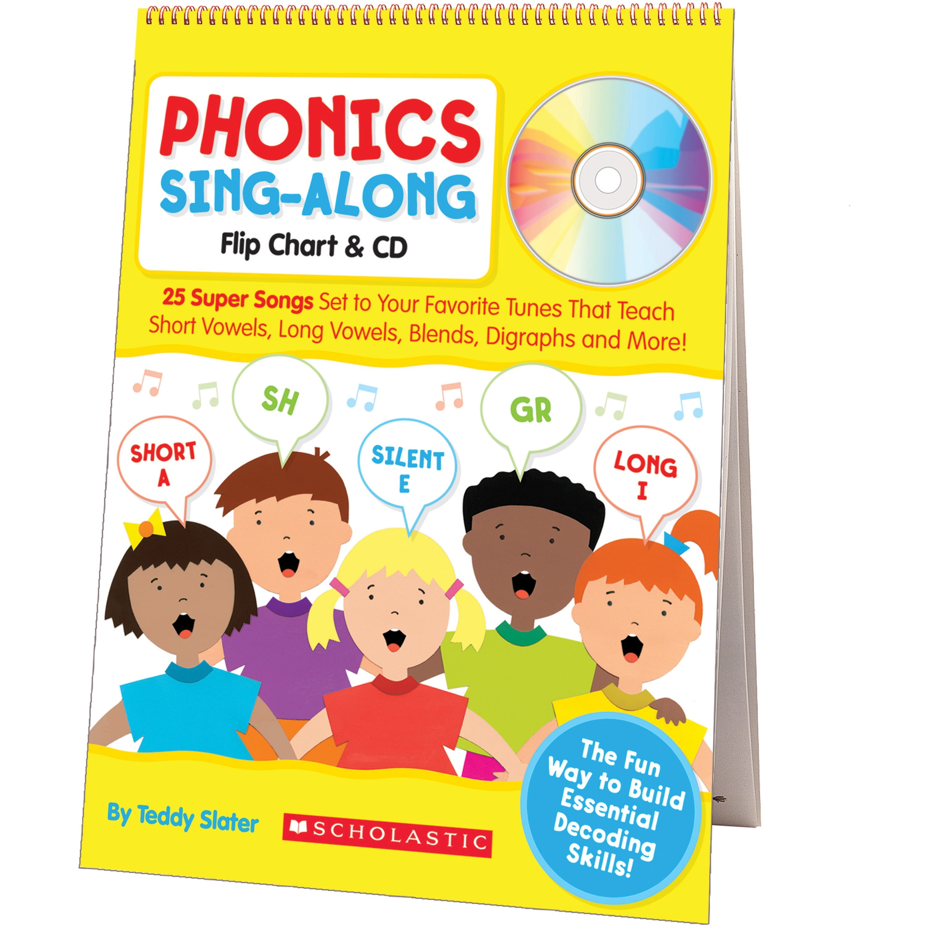Scholastic, SHS510435, K-2 Phonics Sing-Along Flip Chart, 1 Each, Multi ...