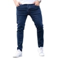 Nmnitkp Men's Stretch Slim Fit Skinny Jeans, Button Zipper Fly 5-Pocket ...