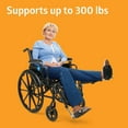 Medline Wheelchair with Swing-Back Removable Desk Arms, Elevating ...