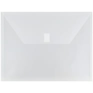 JAM #10 Plastic Envelopes, 5.3x10, 12/Pack, Red, Button String, Booklet ...