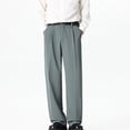 Admvng Mens Dress Pants Solid Buttons Zipper Casual Trousers - Walmart.com