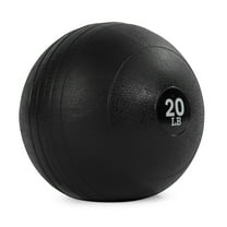 Titan Fitness 20 LB Rubber Slam Ball, Dead Weight Ball Absorbs Impact ...