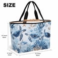 Blue Beach Coastal Mesh Beach Bag for Women Men, Large Beach Tote ...