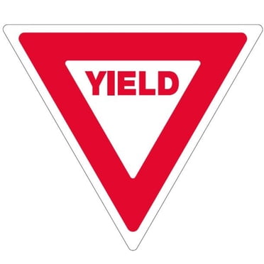 Red Plastic Reflective Trail Sign 12 Inch - Stop - Walmart.com