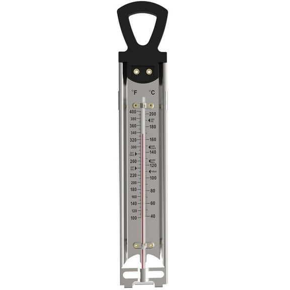 ThermoPro Analog Candy Thermometer & Deep Fry Oil Thermometer with Pot ...