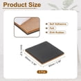 4 Pcs Felt & EVA Furniture Pads, 2 3/8" (60mm) Square Furniture Feet ...