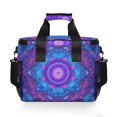 Beautiful Mandala Flowers Portable Cooler Lunch Box Reusable Insulated ...