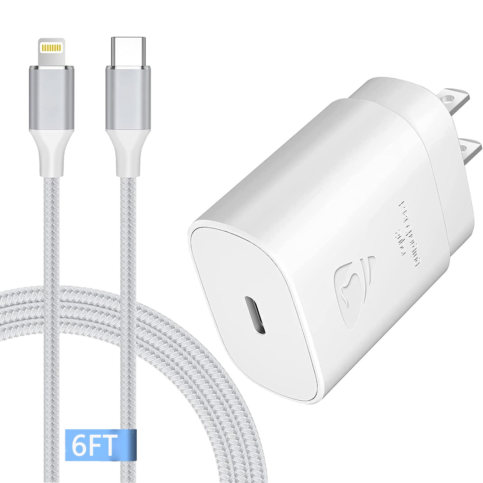 iPhone Charger XUDUO 20W USB C Fast Charger with 6ft USB C to Lightning ...