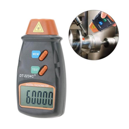 Digital Tachometer Motor Speed RPM Gauge contact digital Meter Non ...