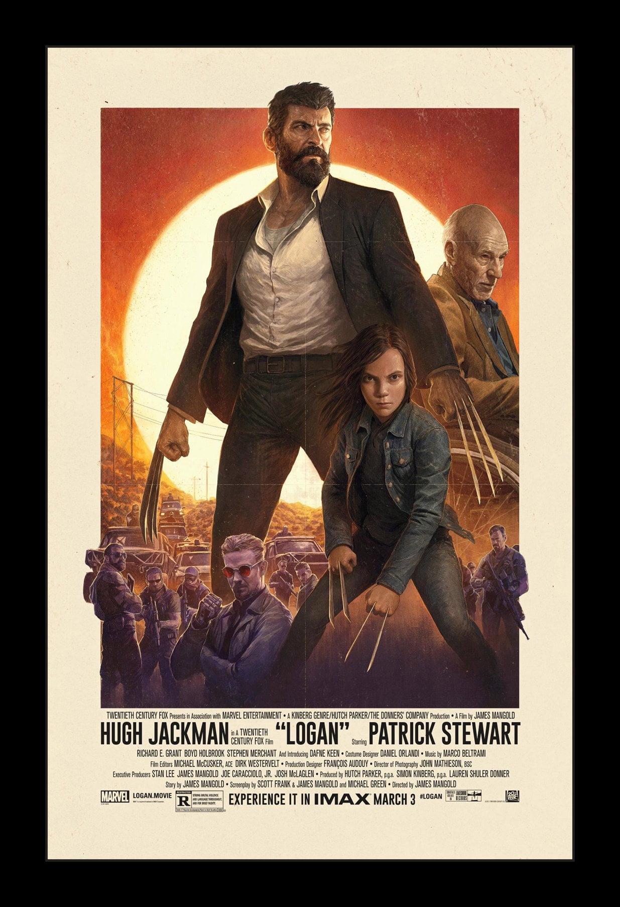LOGAN - 11x17 Framed Movie Poster - Walmart.com