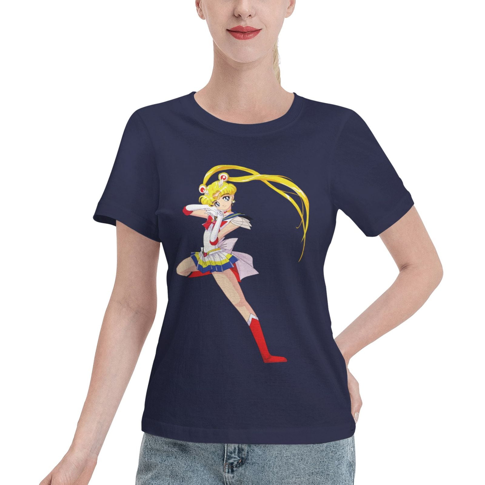 Click here for Unbranded Womens Basic Short Sleeve T-Shirt Sailor... prices