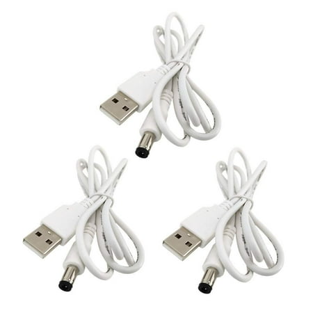 DZYDZR 3pcs Extension Cable USB to DC Cable - 5V USB 2.0 Port Male to ...
