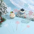 12 Sets Christmas Plastic Cake Toppers Cake Insert Cards for Cake ...