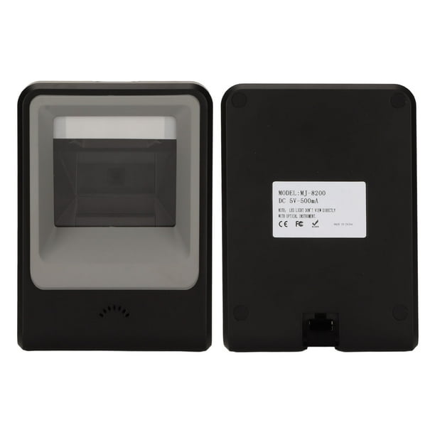 Desktop Barcode Scanner, Handsfree 2D 1D QR Code Scanner Wired Barcode ...