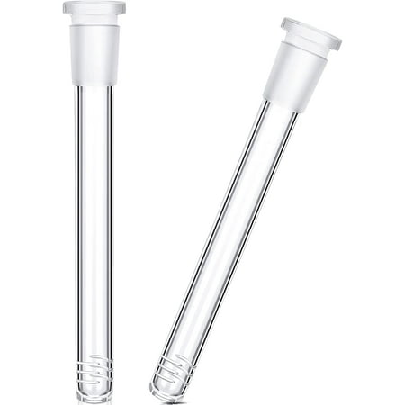 2 Pieces 18 mm by 14mm Stem Glass Tube Adapter Clear Scientific Tube ...