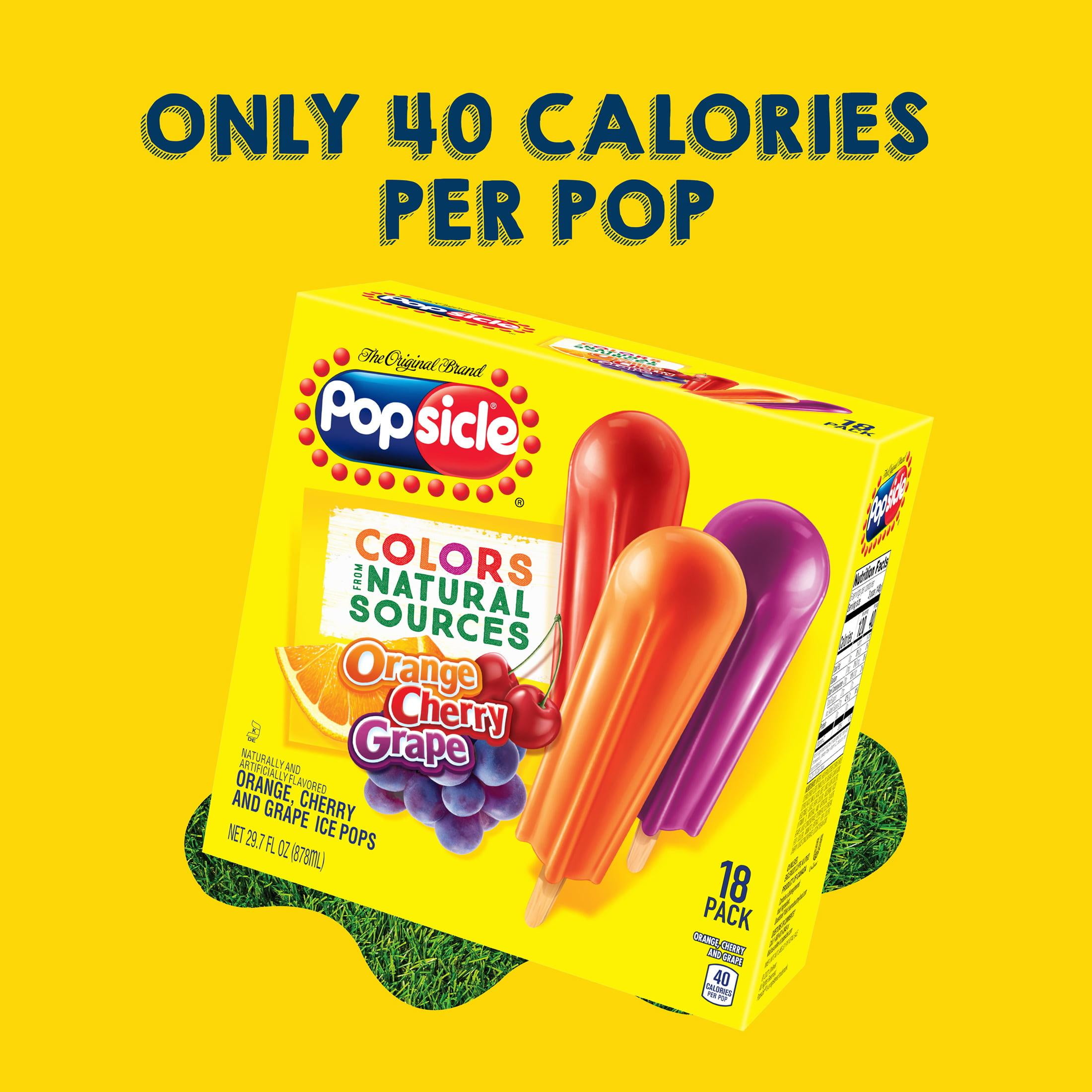 Orange Cherry Grape Popsicle Ice Pops, 18 Pack - 29.7 fl oz in Nepal at ...