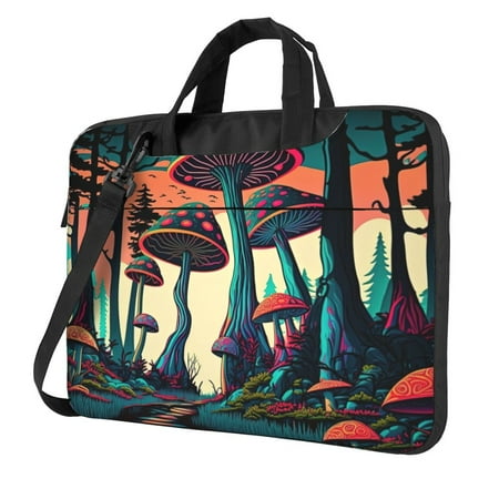 Psychedelic Mushroom Laptop Bag, 13 inch Laptop or Tablet, Business ...