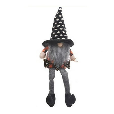 Homemiyn Halloween Decorations Witch Cloak Hat Faceless Doll Figurine ...