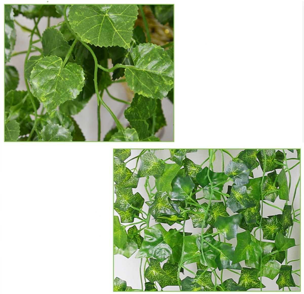 HAOSHICS Artificial Hanging Plants Fake Ivy Vine Fake Ivy Leaves for ...