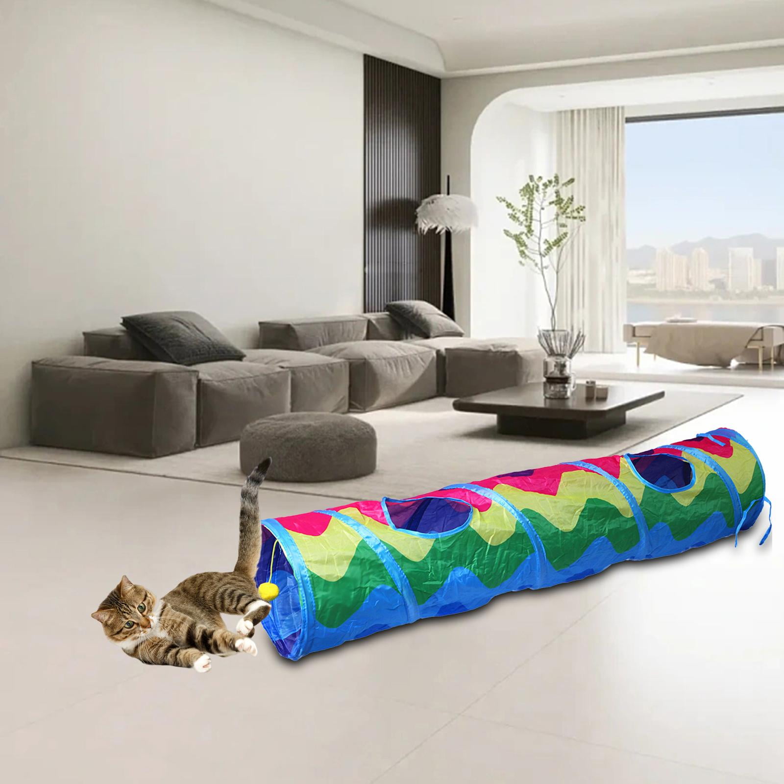 divertido tubo plegable bola suministros jugar tubo interactivo juguete ...