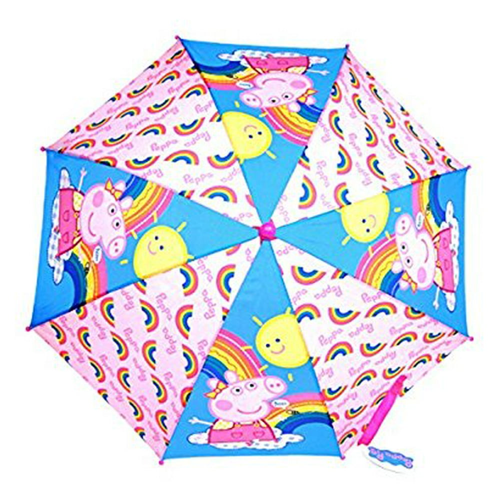 Peppa Pig - Umbrella - Peppa Pig - Pink/Blue Rainbow Youth/Kids New ...