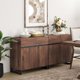 Modern TV Stand for TVs up to 70 inch Walnut - Walmart.com