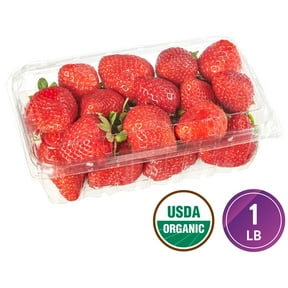 Fresh Long Stem Strawberries, 1 lb Container - Walmart.com