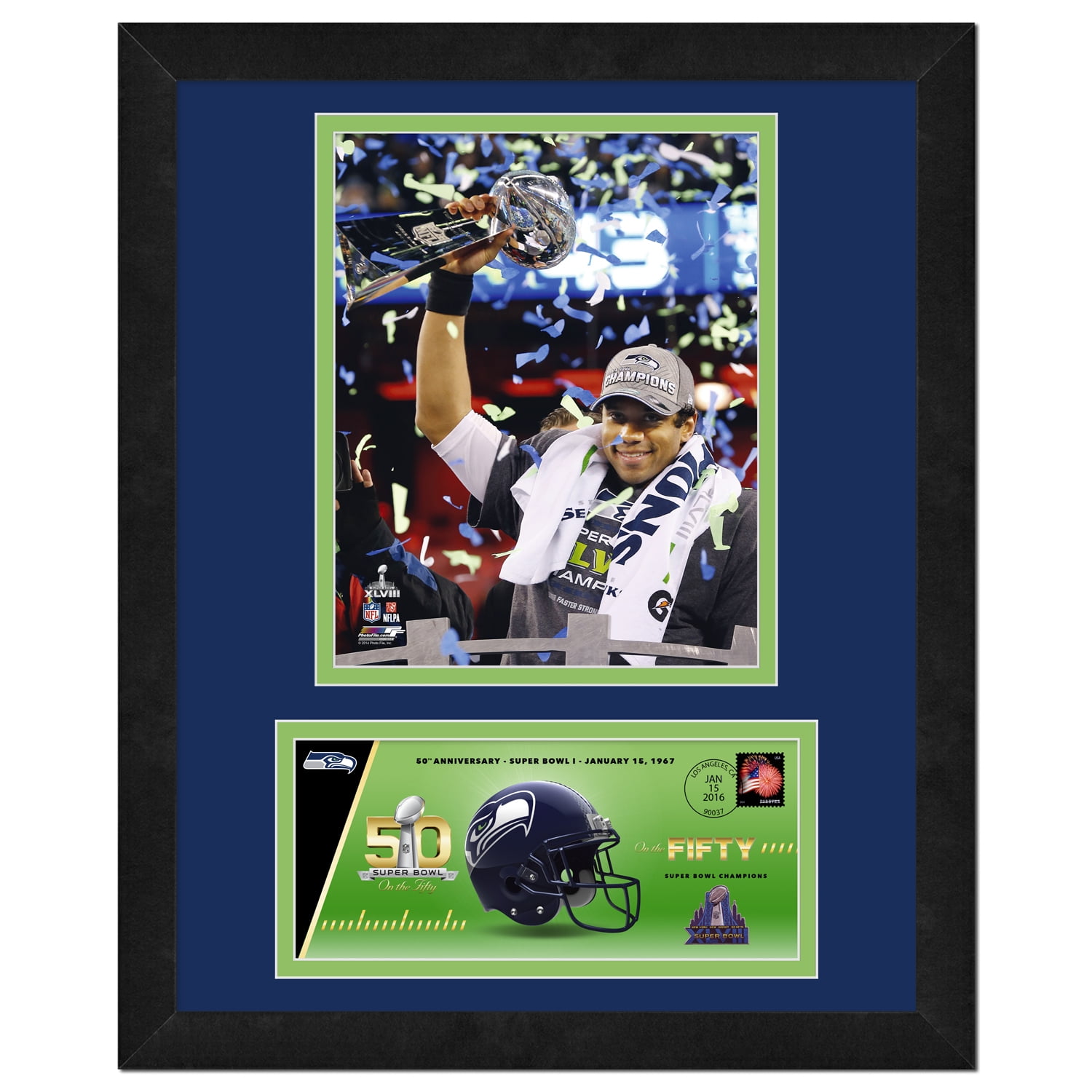 Seattle Seahawks - Commemorative Super Bowl Cover and Photo with ...